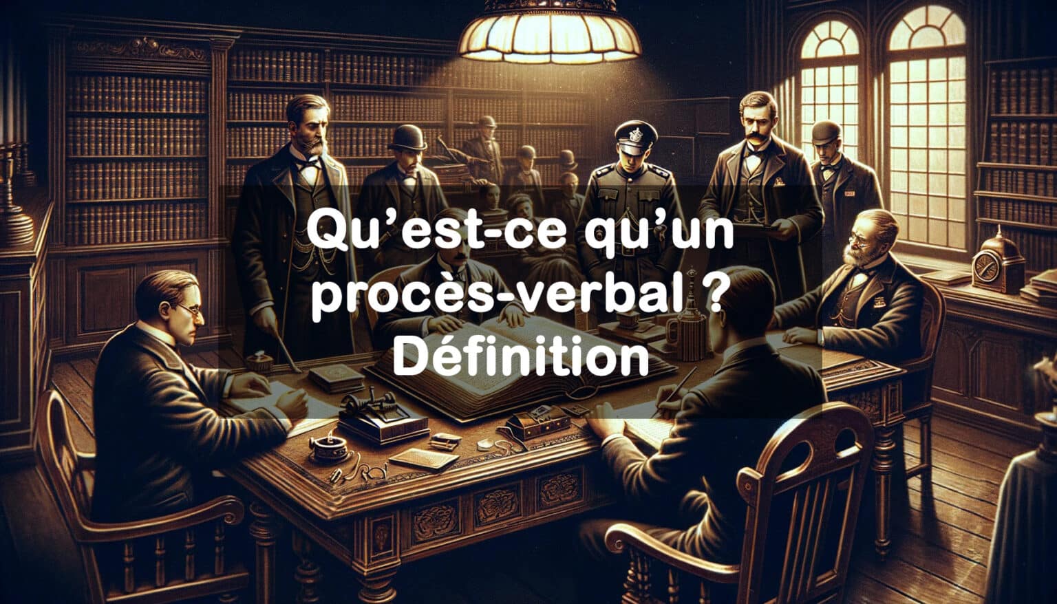 Qu'est-ce qu'un procès verbal ? (PV) Définition | Qu'est-ce que